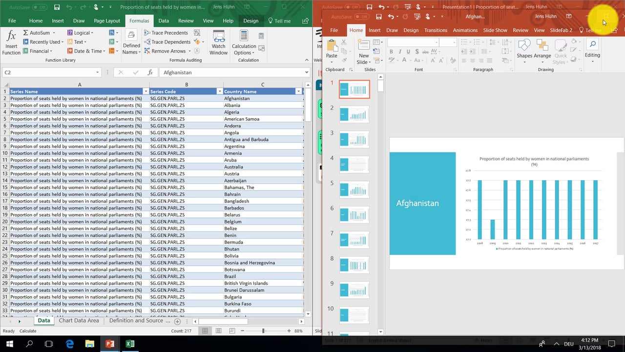 How To Easily Automate Creating Slides With A Powerpoint Chart From Excel