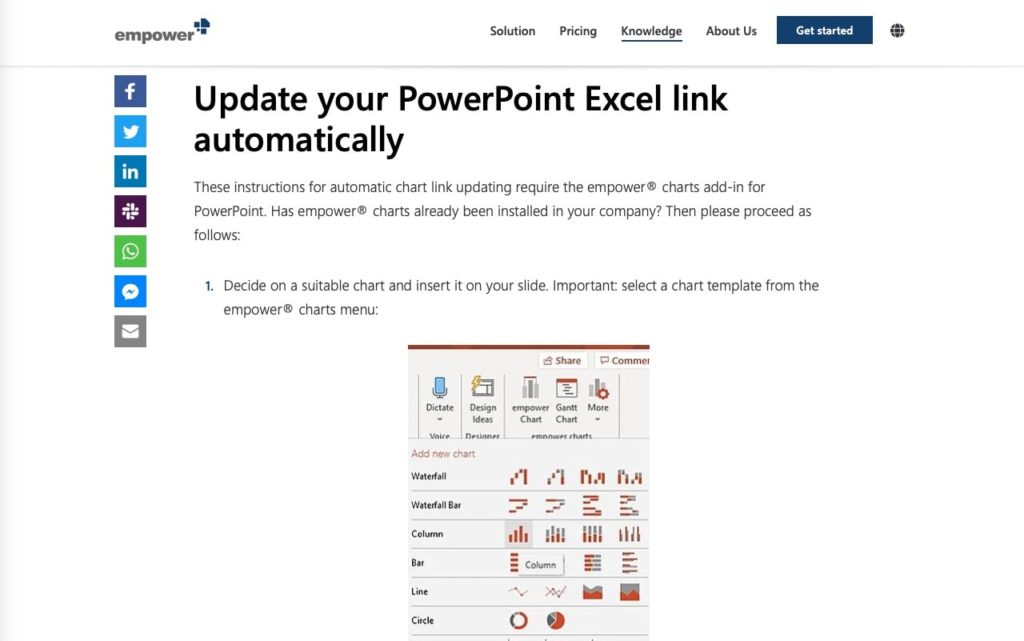 Tools for exporting or connecting from Excel to PowerPoint - SlideFab